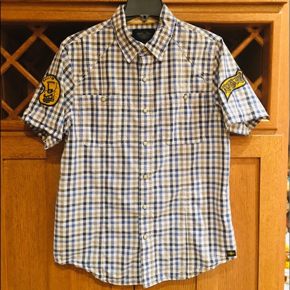 Harley-Davidson | Shirts | Harley Davidson Snap Down Collar Shirt ...